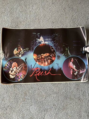 Rush Original Vintage 1979 Live Inset Circle Poster 34x22 Super Rare | eBay