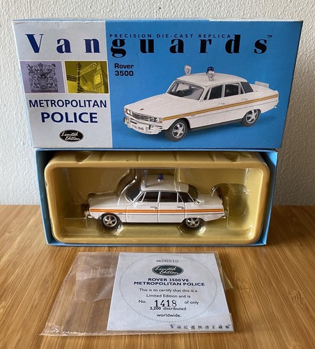 Corgi Vanguards Rover P6 3500 V8 Met Police Traffic VA06510 RARE | eBay