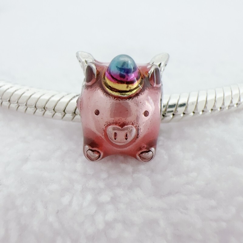 Genuine Silver 925 Pandora Flying Unicorn Pig Bead Charm 792573C01 | eBay