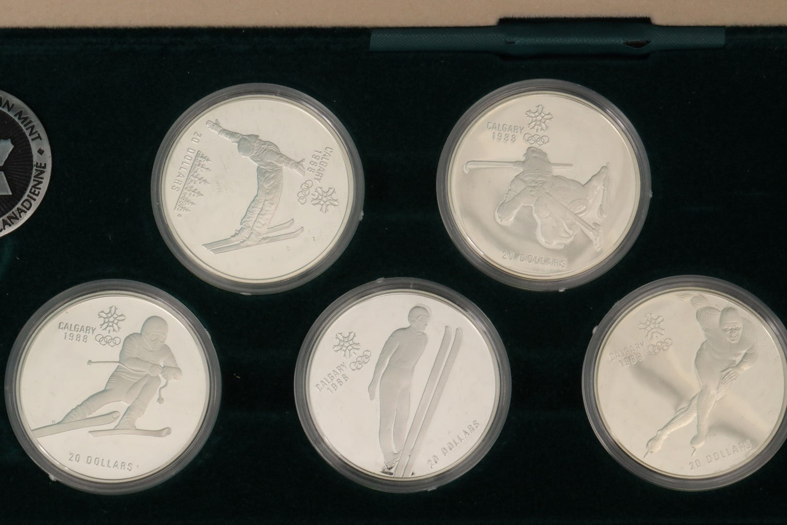 1988 Calgary Winter Olympics 999 Silver Coin Set (34.12g.) | eBay