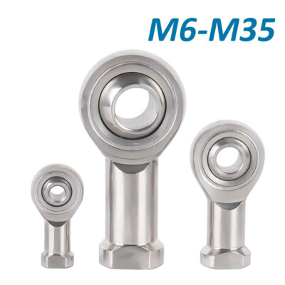 Female Rod End Left / Right Thread M6-M30 Bearing Rose Joint Stainless ...