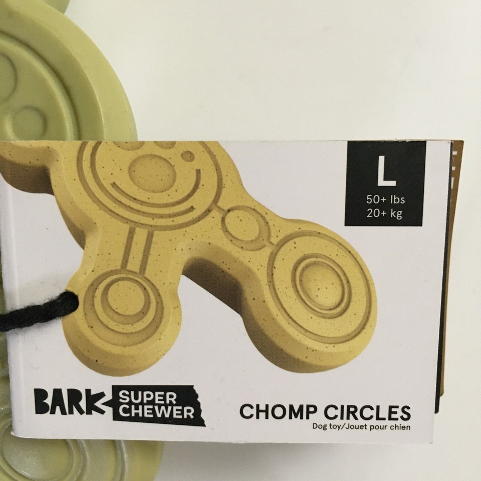 NWT Barkbox Chomp Circles Super Chewer Nylon Dog Chew Toy Large 50+lbs ...