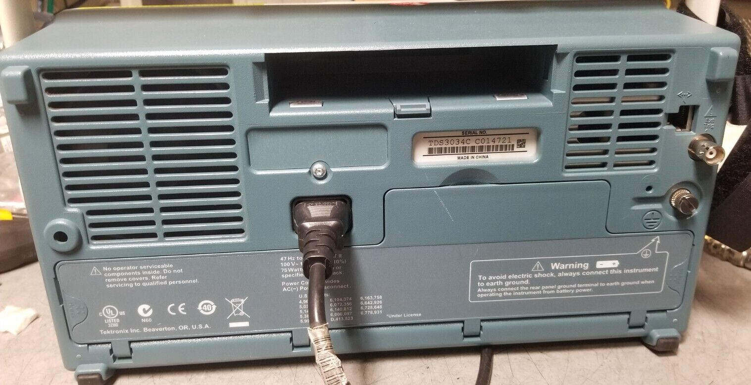Tektronix TDS3034C Oscilloscope FULLY TESTED! Bright LCD, SPC OK, USB ...