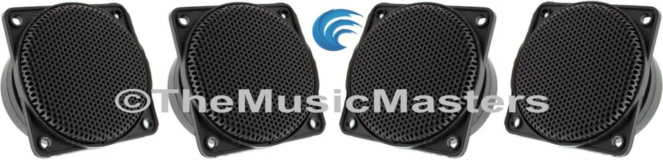 4 Pack 2.5" inch Flush Mount Super Mini Horn Tweeters Speakers Car Home ...