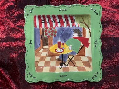 Certified International Jennifer Brinley French Bistro Square Plate 8 ...