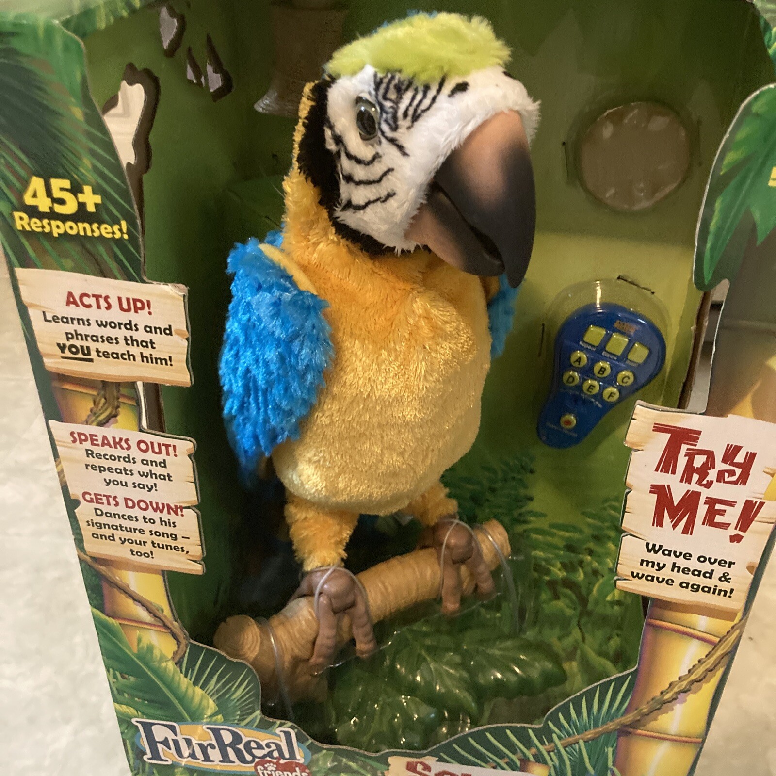 FurReal Friends Squawkers McCaw 16" Remote Controlled Interactive ...