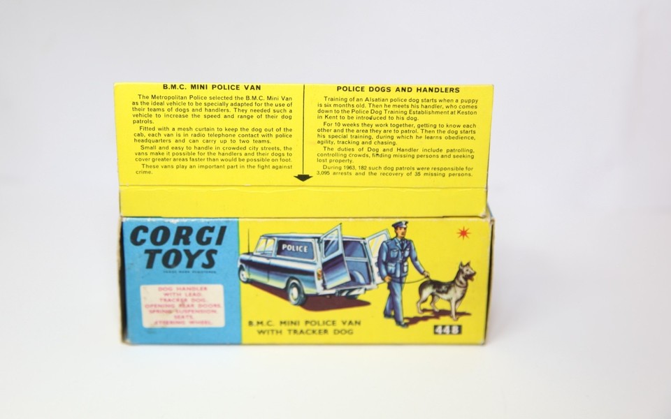 Corgi 448 BMC Mini Police Van In Original Box - Near Mint Vintage ...