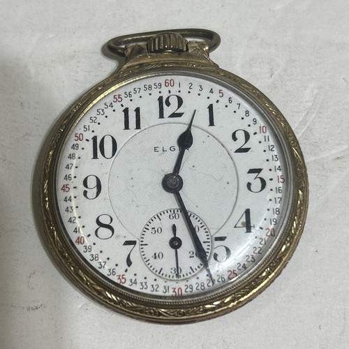 Vintage Elgin Father Time Pocket Watch For Parts/Repair | eBay