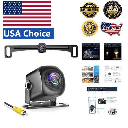 Clear Night Vision AHD 1080P Backup Camera with Metal Housing for SUVs ...