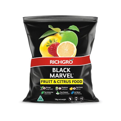 Richgro 10kg Black Marvel Fruit and Citrus Food | eBay Australia