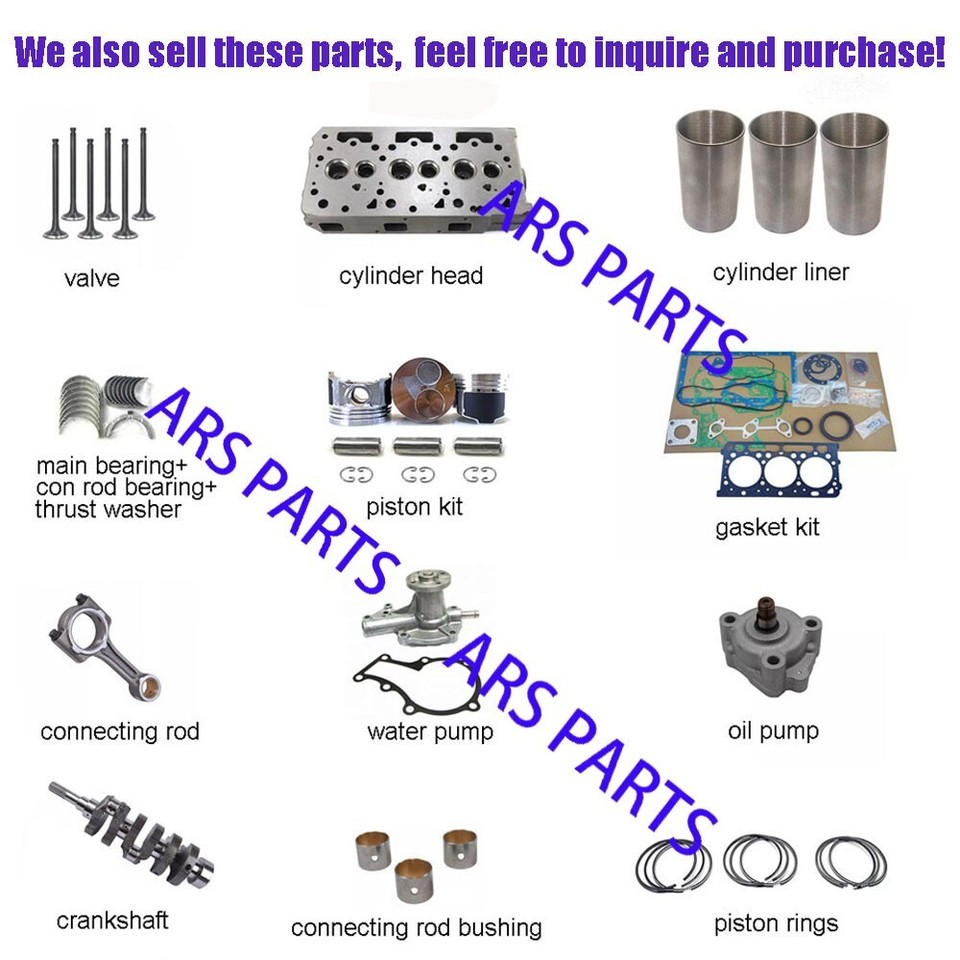 D4AF Engine Rebuild kit fits Hyundai Engine Truck Forklift Excavator | eBay
