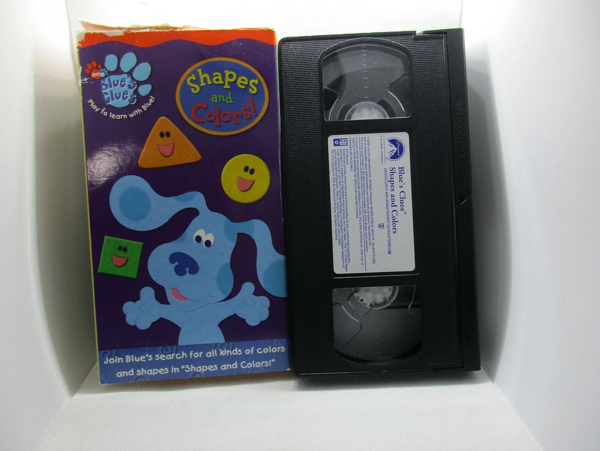 Blues Clues Shapes And Colors Vhs Ebay