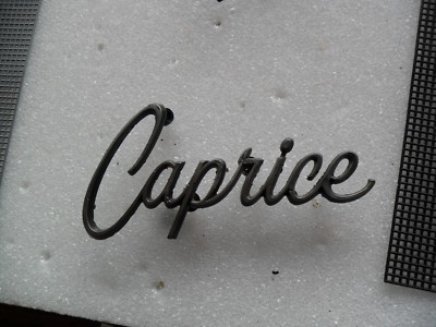 1966 - 67 caprice front fender script, SLIGHTLY DAMAGED #3873792 | eBay UK
