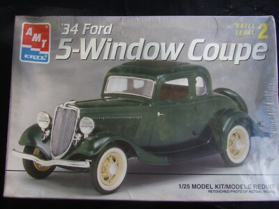 AMT 34 FORD 5 WINDOW COUPE NEW OLD STOCK FACTORY SEALED 1934 SEE MY ...