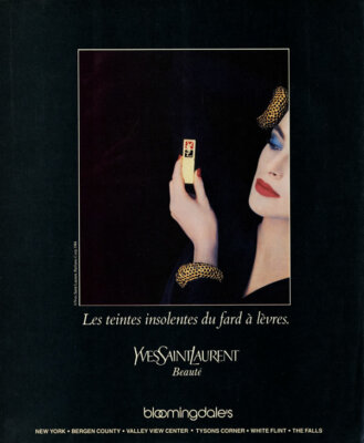 1985 YSL Yves Saint Laurent Beaute makeup vintage 1-page MAGAZINE AD | eBay