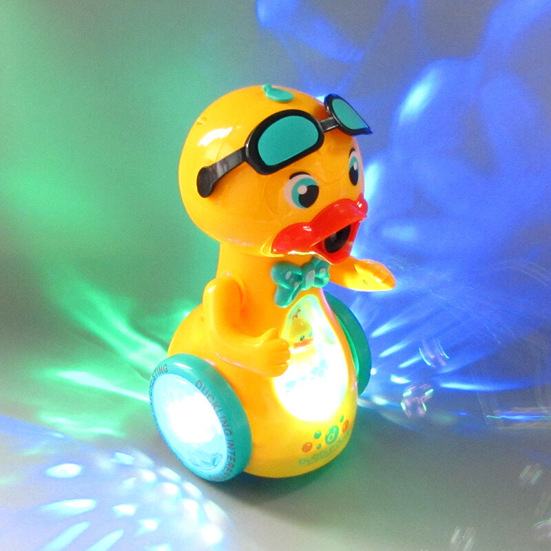 Automatic Bubble Machine Electric gimbal Bubble Duck Toy With Light ...