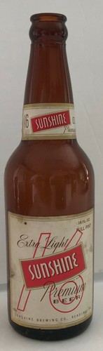 Sunshine Beer 16oz Paper Label Bottle, Reading,PA | eBay