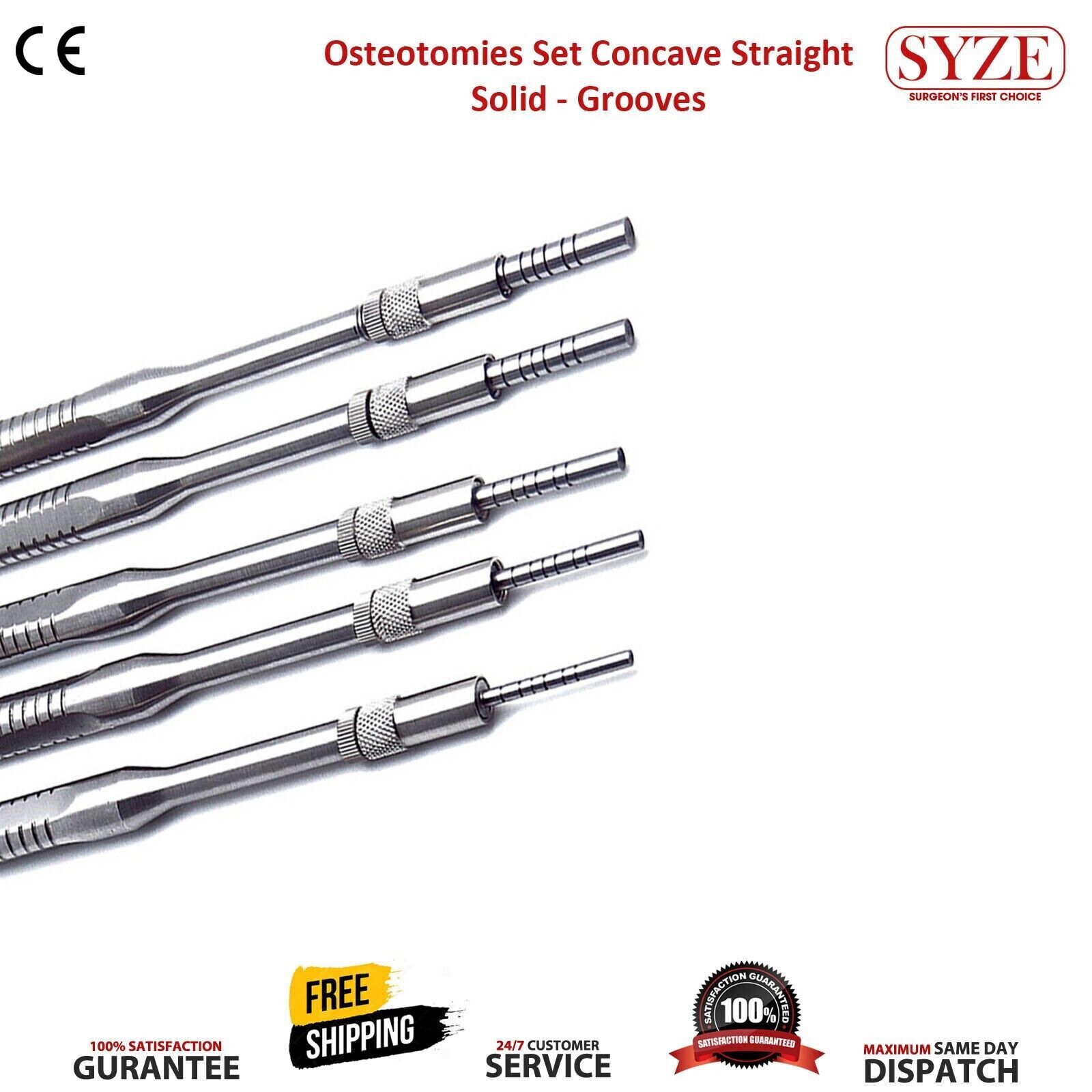 Osteotomes Sinus Lift Offset Concave Tip for surgery Dental Implant ...