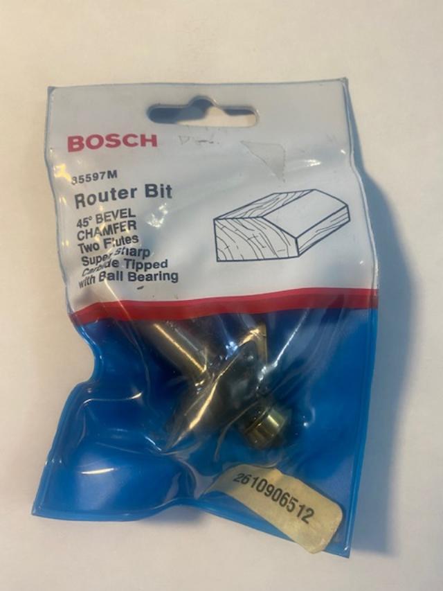 Bosch 85597m 1-5/16 In. X 45 Degree Carbide Tipped Chamfer Bit Ship for ...