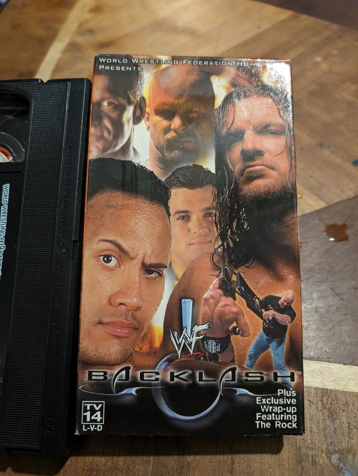 WWF - Backlash 2000 (VHS, 2000) Wrestling WWE Stone Cold Steve Austin ...