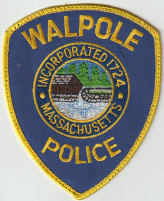 Walpole MA non shield shape patch | eBay