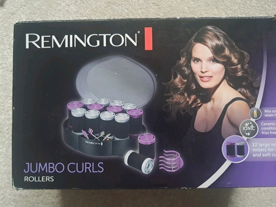 Remington Jumbo Curls Electric Heated Hair Rollers used once 6 | eBay UK