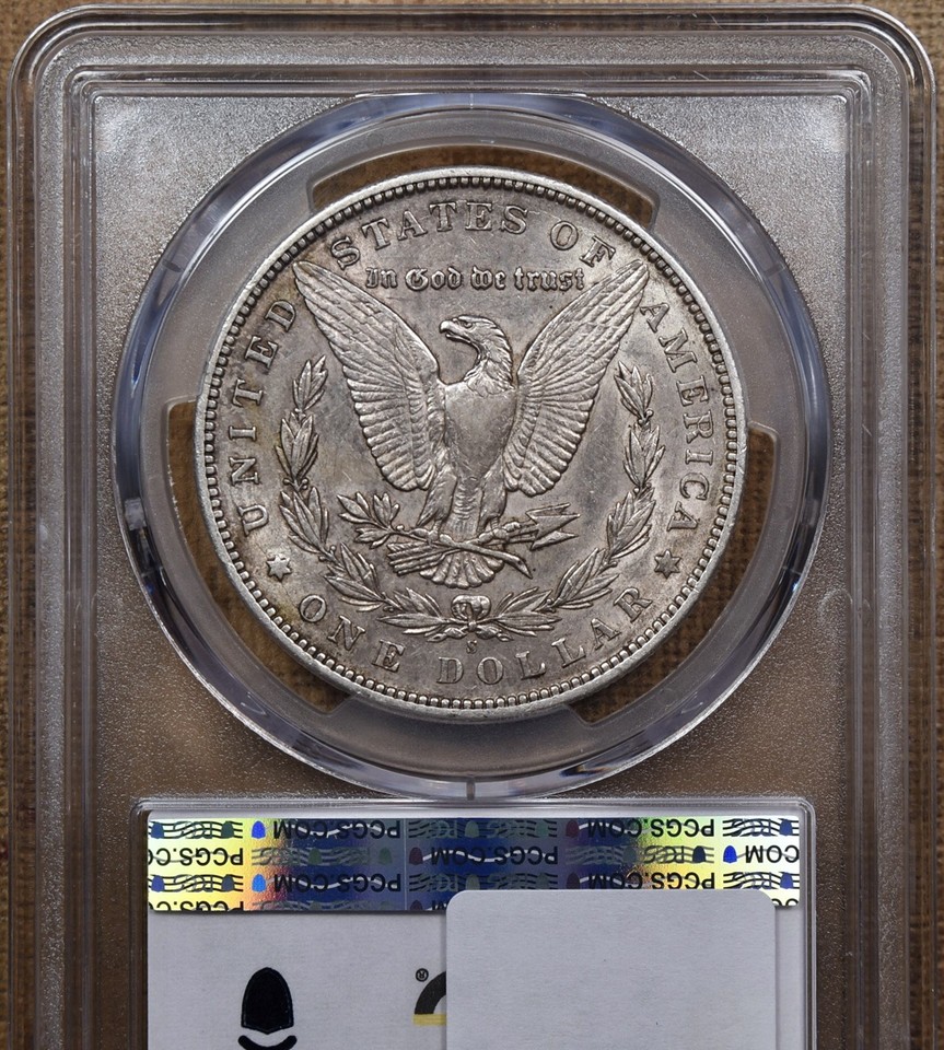 1896-S Tough date Morgan Dollar, PCGS AU50, super pleasing ...