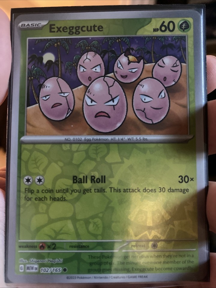 EXEGGCUTE 102/165 151 POKEMON (REVERSE HOLO, NM) ENGLISH | eBay
