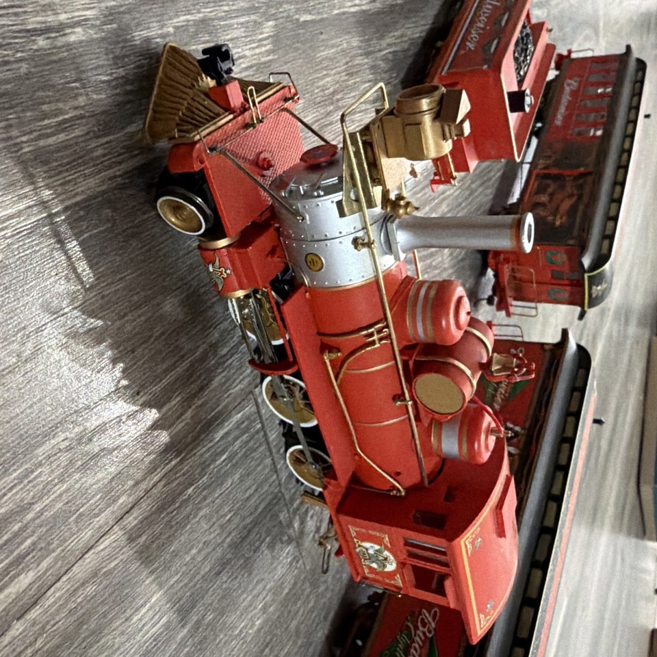Bachmann Hawthorne on30 Village Holiday Express Budweiser 4 Pc Train ...