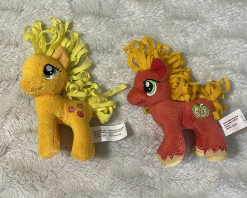 Lot Of 2 My Little Pony Plush Apple Jack Ty Big Macintosh 6 " | eBay