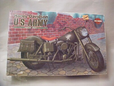 IMEX Harley-Davidson US ARMY 1980 FLH Motorcycle 1:12 Model Kit Factory ...