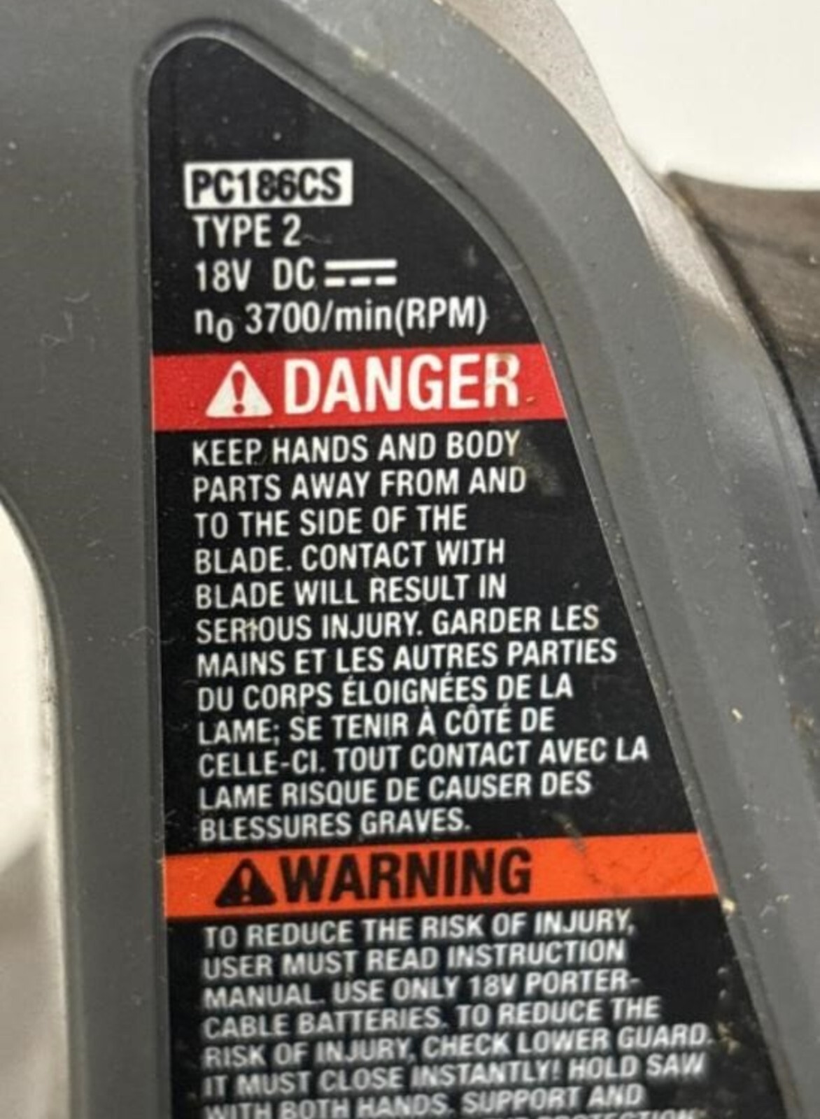 Porter Cable Circular Saw 18v Cordless Tool And Installed Blade Only ...