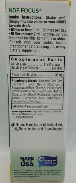 BIORAY - NDF Focus Kids Drops Cit 2 FZ for sale online | eBay