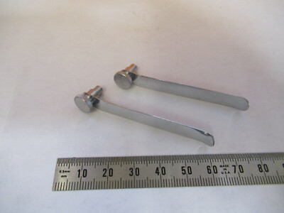 PAIR of CLIPS STAGE MICROSCOPE PART AS PICTURED &H1-B-33 | eBay