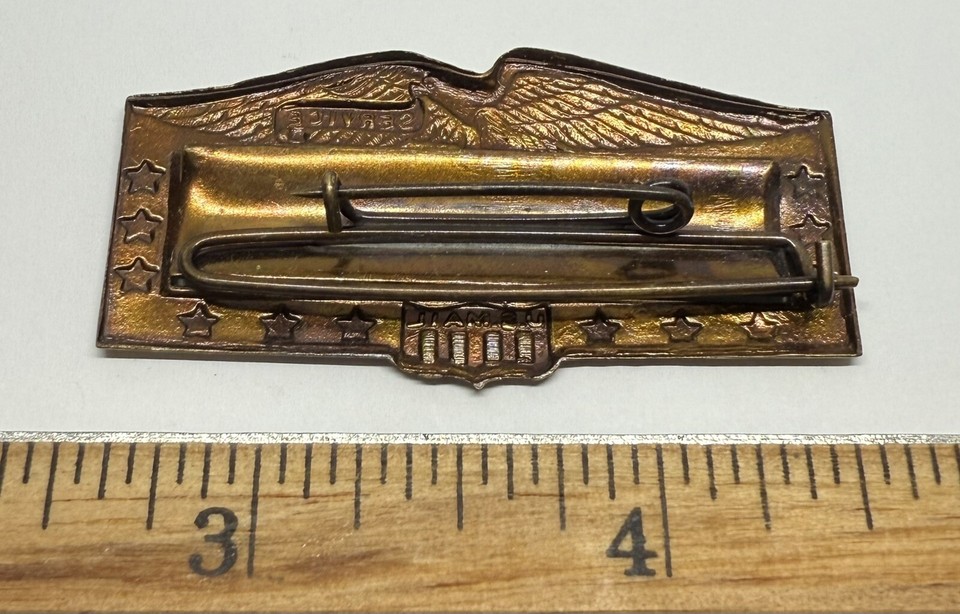 US Mail United States Postal Service Employee Name Badge Tag Pin (P36 ...