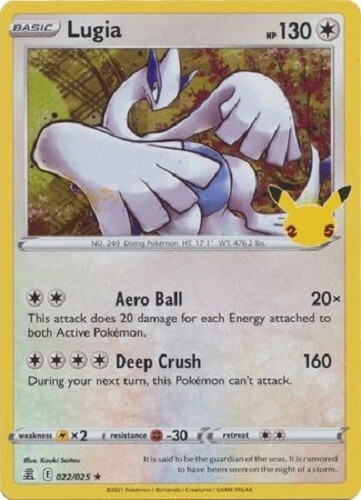 Pokemon Lugia 22/025 - Celebrations Holo Rare NM - Plus Free Card | eBay