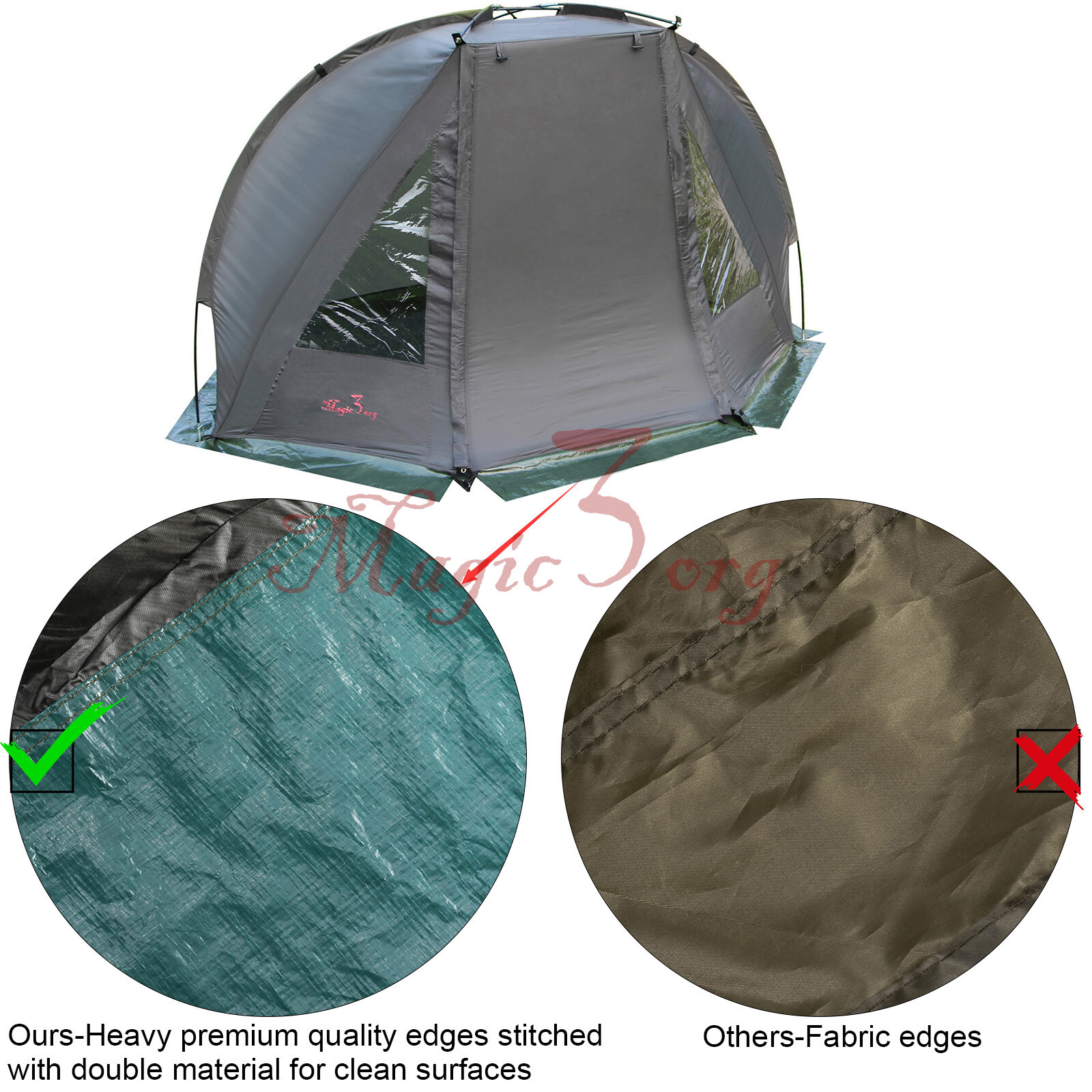 Waterproof Carp Fishing Bivvy Tent Shelter 1-2 Man Lightweight Shelter ...