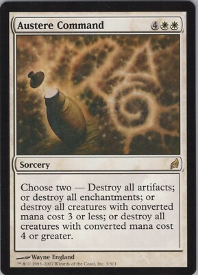 Austere Command NM #3 Lorwyn MTG | eBay