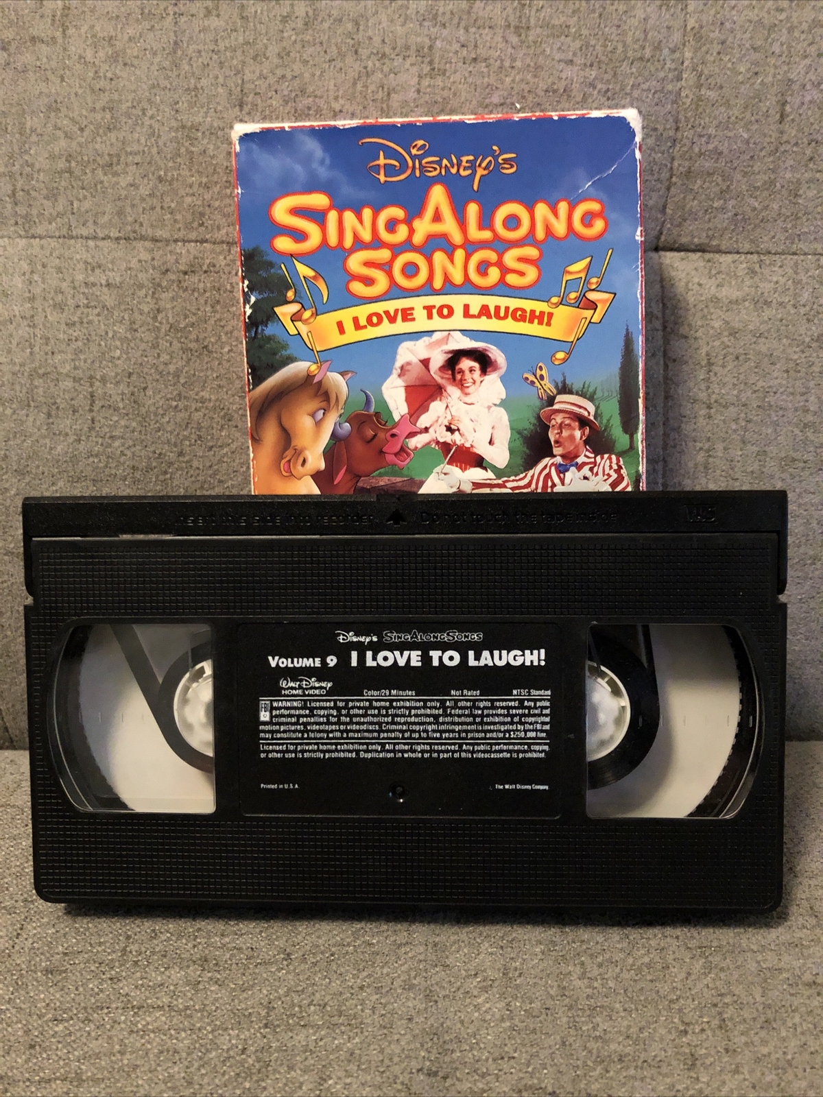 Disney Sing Along Songs Mary Poppins I Love to Laugh VHS Video Tape Zip ...