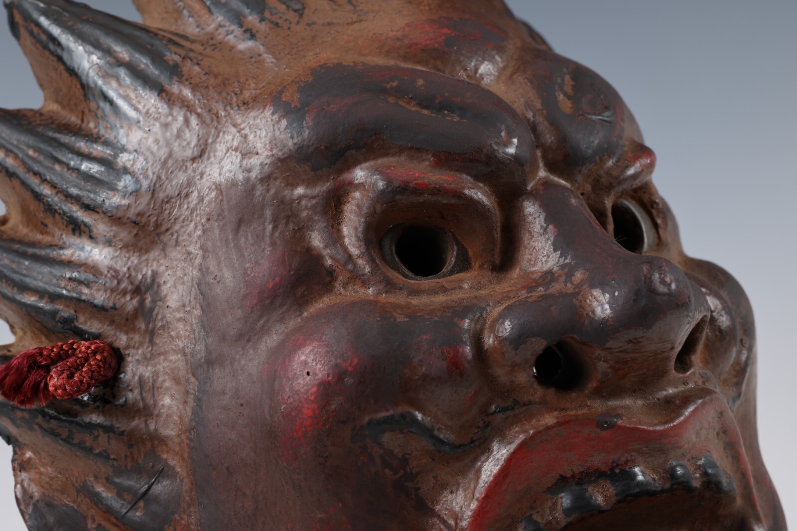 Authentic Old Vintage Buddhism Mask Plaque -Basara- Showa Era Nara ...