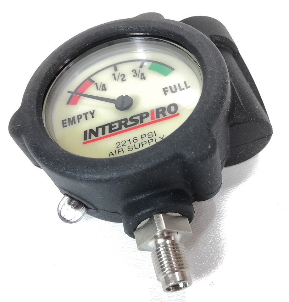 Interspiro SCBA Resipirator 117 Pressure Gauge Visual Alarm Light 2216 ...
