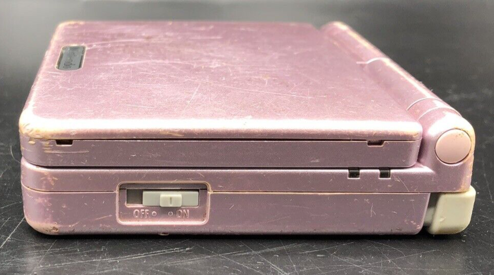 Nintendo Game Boy Advance SP AGS101 Pearl Pink Handheld Gaming Console ...