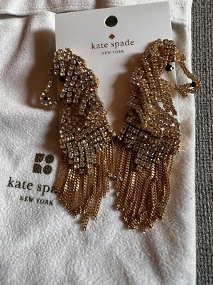 Kate Spade Wild Ones Gold Horse Earrings New | eBay
