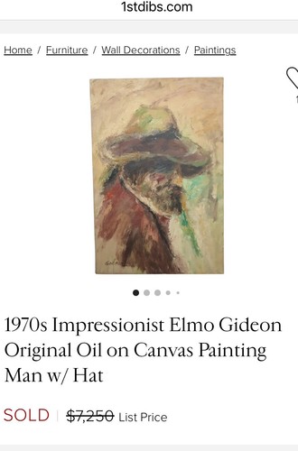Rare Original Elmo Gideon Painting – Large - Signed - Impressionist ...