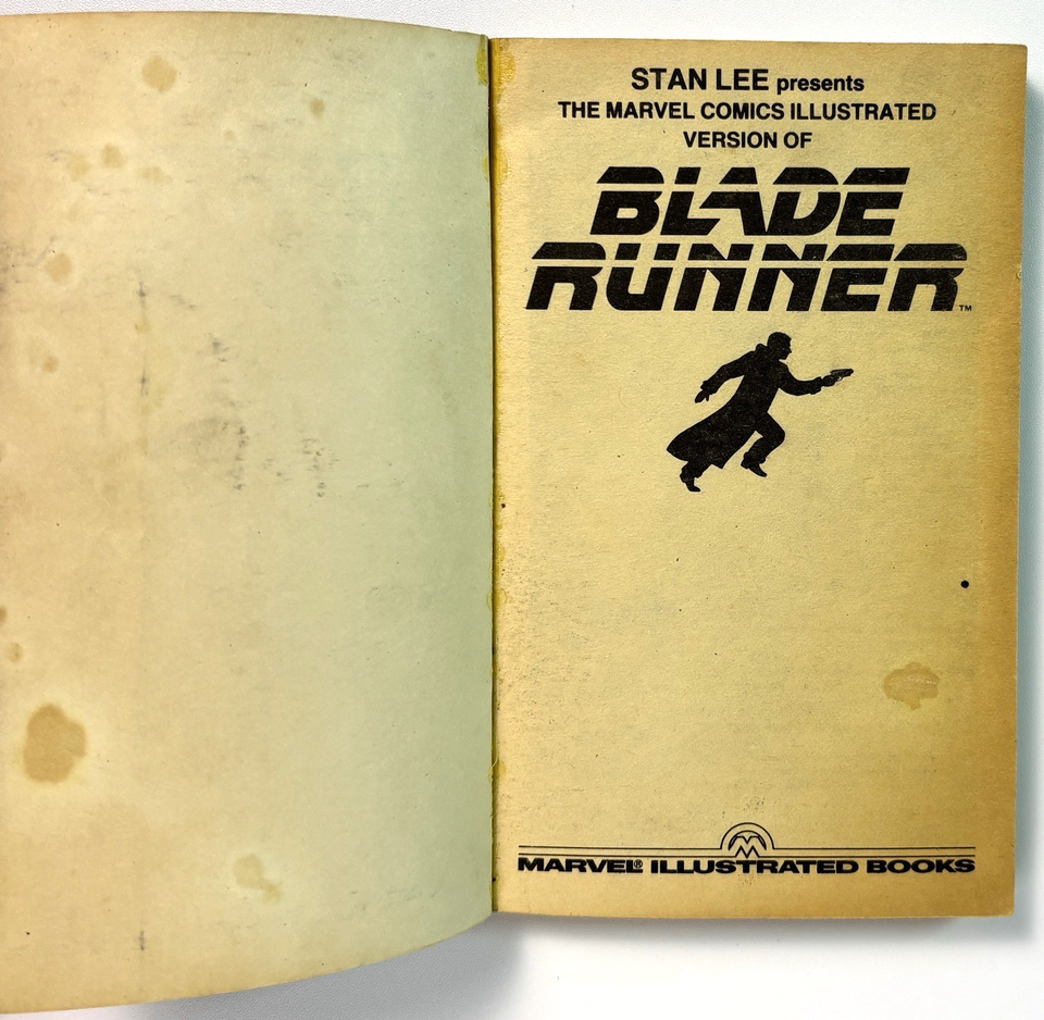 BLADE RUNNER (Marvel Illustrated Books, 1982) FIRST PRINTING Jim ...