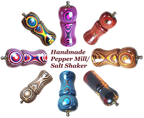 Handmade Pepper Mill Grinder Peppermill/Salt Shaker Wood Wooden Many ...