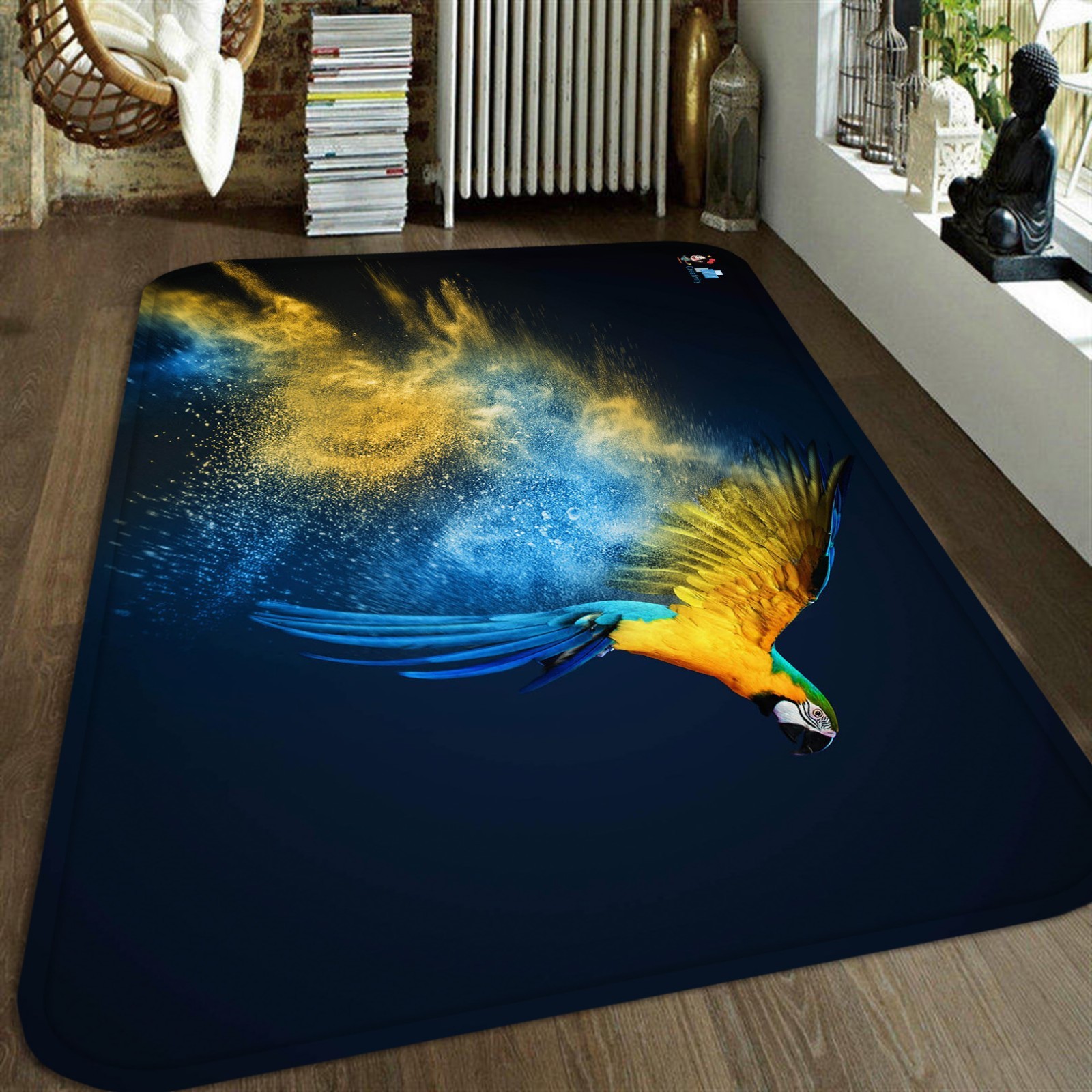 3D Painted Parrot 542 Non Slip Rug Mat Room Mat Quality Elegant Photo ...