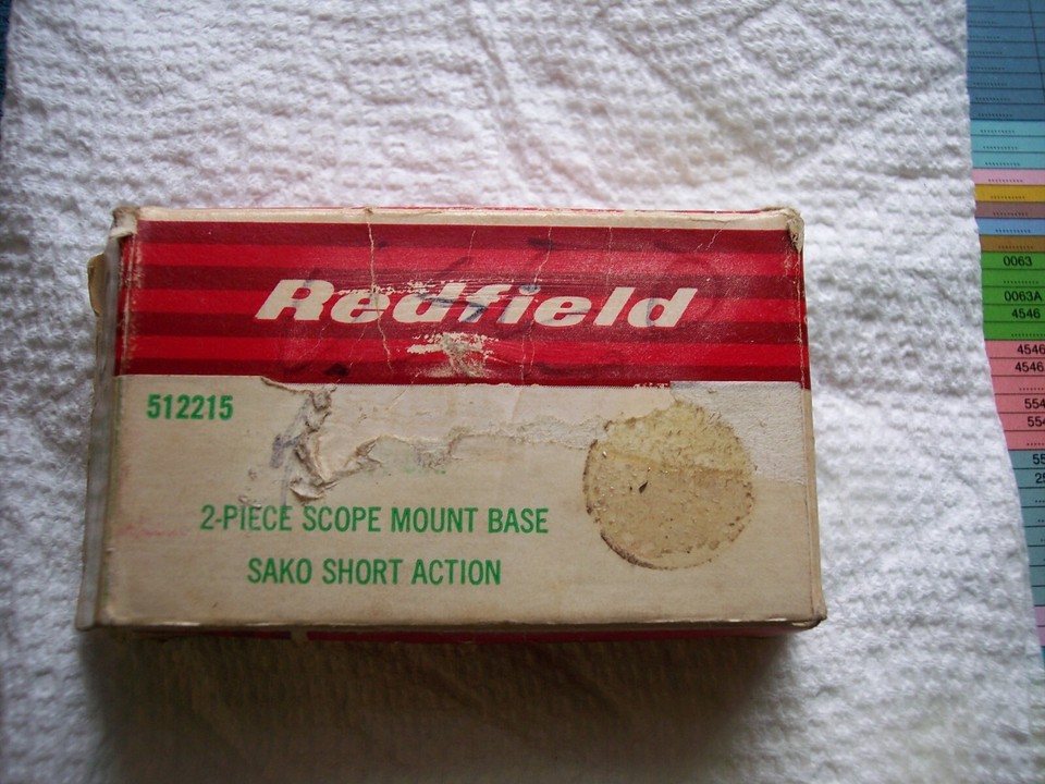 1" SAKO Engraved Rifle Scope Rings *Low* Redfield Steel Gloss NOS | eBay