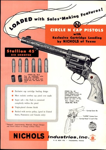 Nichols Stallion 38 Cap Gun for sale | eBay