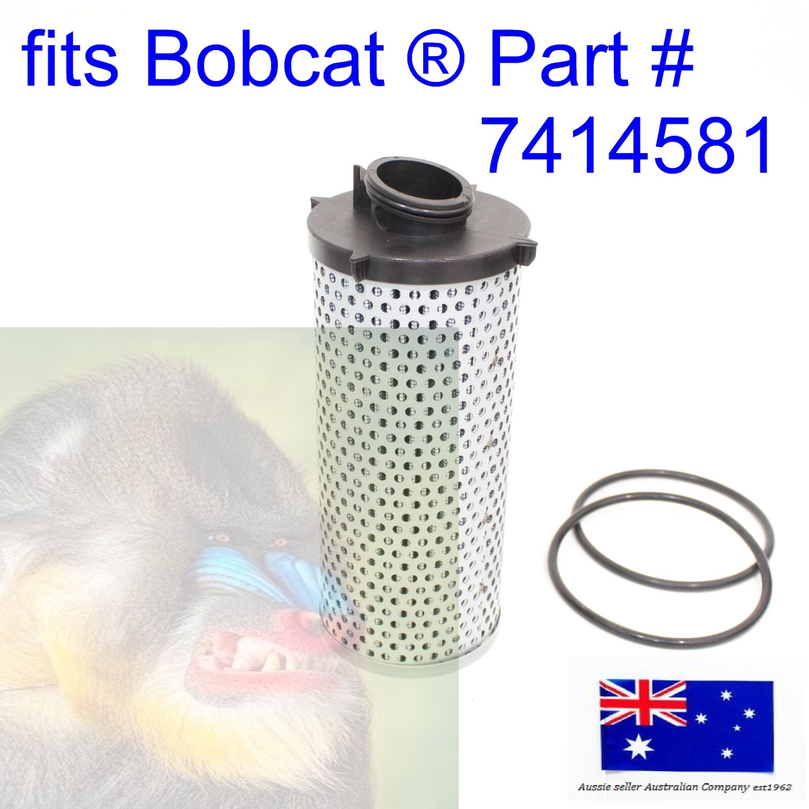 fits Bobcat Hydraulic Oil Filter angled canister Element 7414581 S450 ...